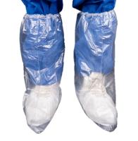 China Disposable Use Transparent Or Colored PE Boot Cover Waterproof Anti Slip for Adult for sale