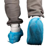 China Laboratory Use Disposable Anti-Static Medical blue Nonwoven Shoe Cover for sale
