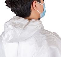 China Paint Spray Hospital Waterproof Medical MP Coverall With Hood And Elastic Wrist for sale