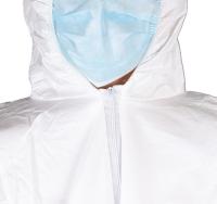 China Paint Spray Hospital Waterproof Medical MP Coverall With Hood And Elastic Wrist for sale