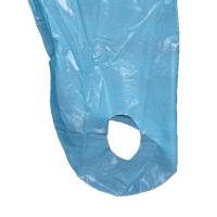China Medical Disposable CPE Isolation CPE Gown With Apron Style Neck And Thumb Cuffs for sale