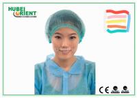 China Soft Nonwoven Disposable Head Cap / Disposable Mob Cap for Food Processing Industry for sale