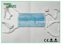 China Non Irritating Tie On Disposable Multilayer Face Mask for sale