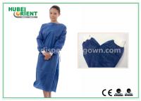 China ISO13485 SMS Single Use Surgical Gown With Knitted Wrist for sale
