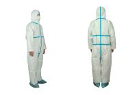 China MDR CE Certified Disposable Type 4B / 5B / 6B Chemical Protective Coveralls S-4XL for sale