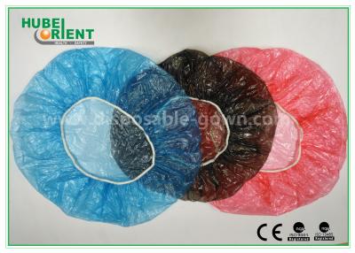 China Round Non Woven Disposable Bouffant Cap With Single Elastic for sale