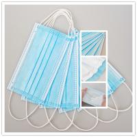 China ASTM-F2100 Level 3 Disposable Surgical Earloop Face Mask 3ply Nonwoven Medical for sale