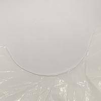 China 78x144cm White Elastic Cuffs Disposable PE Plastic Work Gown Oil Proof No Reuse for sale