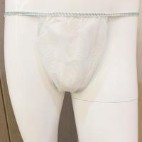 China Green/Pink Thread Sewing Disposble Female T-Shape Nonwoven Underwear With Elastic for sale
