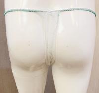 China Green/Pink Thread Sewing Disposble Female T-Shape Nonwoven Underwear With Elastic for sale