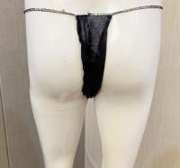China 28gsm Man Black Disposable T Back Nonwoven PP Underwear With Elastic for sale