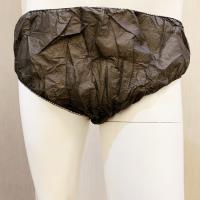China 36gsm Black PP Nonwoven Underwear Unisex Disposable Triangle Shaped Soft for sale