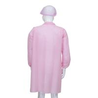 China Adult Size Disposable Non Woven/SMS/Tyvek Lab Coats With Snaps Closure for sale