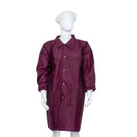 China 5pcs/Bag Dustproof Disposable Lab Coats With Shirt / Korean / Knitted Collar Style for sale