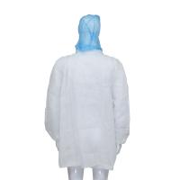 China Non Woven Fabric/SMS/Tyvek Velcro Lab Coat Medical Disposable Work Clothes for sale