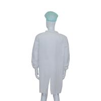 China Non Woven Fabric/SMS/Tyvek Velcro Lab Coat Medical Disposable Work Clothes for sale