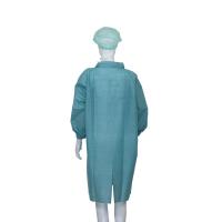 China Non Woven Fabric/SMS/Tyvek Velcro Lab Coat Medical Disposable Work Clothes for sale