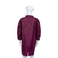 China Unisex Blue Nonwoven Lab Coat Shirt / Korean / Knitted Collar Style for sale