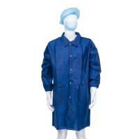 China Non Woven Fabric / SMS / Tyvek Disposable Lab Coats For Industrial for sale