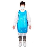 China Waterproof Disposable PE Plastic Apron Blue / White / Green / Red Kitchen / Food Industry for sale
