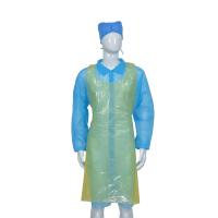 China Waterproof Disposable PE Plastic Apron Blue / White / Green / Red Kitchen / Food Industry for sale
