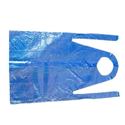 China Kitchen / Food Industry / Home PE Plastic Sleeveless Apron Disposable Waterproof for sale