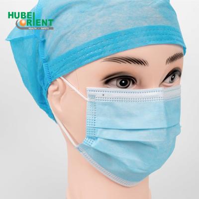 China FDA Standard 510(K) Three Layers Blue Disposable Earloop Face Mask for sale