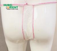 China Disposable Soft Non Woven Underpants Breathable PP Women'S T-Back Underwear for sale