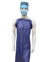China Waterproof Disposable PVC Apron With Ties for Factory / Food Industry for sale