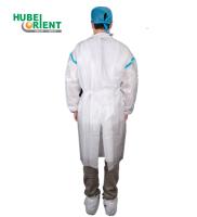 China Excellent Resistance Hospital PP PE Disposable Isolation Gown With Seam Tape for sale