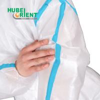 China Excellent Resistance Hospital PP PE Disposable Isolation Gown With Seam Tape for sale