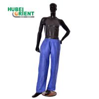 China Dark Blue Or White Soft Disposable Medical Use PP/SMS Short trousers long pants for sale
