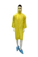 China Blue/Purple/Yellow/Red Disposable EVA Raincoat With Hood For Adult/Children for sale