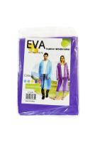 China Blue/Purple/Yellow/Red Disposable EVA Raincoat With Hood For Adult/Children for sale