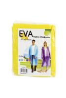 China Blue/Purple/Yellow/Red Disposable EVA Raincoat With Hood For Adult/Children for sale