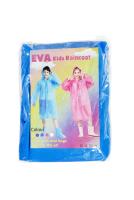 China Blue/Purple/Yellow/Red Disposable EVA Raincoat With Hood For Adult/Children for sale