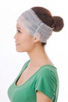 China Free Size Disposable Soft Nonwoven Polypropylene Hairband With Elastic Around for sale