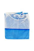 China Oil-Resistance Disposable PP+PE Gown With Elastic Cuffs For food industry for sale