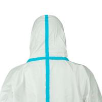 China EN14126 EU Standard Type 4B/5B/6B Disposable PPE Protective Microporous Film Coverall for sale