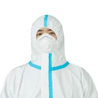 China EN14126 EU Standard Type 4B/5B/6B Disposable PPE Protective Microporous Film Coverall for sale