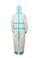 China EN14126 EU Standard Type 4B/5B/6B Disposable PPE Protective Microporous Film Coverall for sale