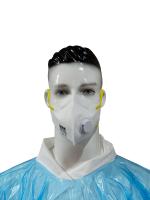 China NIOSH N95 White Folded Shape Respirator With Exhalation Valve For Industrial protection for sale