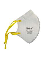 China NIOSH N95 White Folded Shape Respirator With Exhalation Valve For Industrial protection for sale