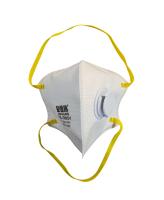 China NIOSH N95 White Folded Shape Respirator With Exhalation Valve For Industrial protection for sale