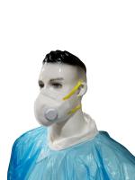 China NIOSH N95 White Folded Shape Respirator With Exhalation Valve For Industrial protection for sale