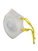 China NIOSH N95 White Folded Shape Respirator With Exhalation Valve For Industrial protection for sale