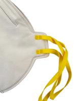 China EN149 FFP2 Vertical Folded Respirator Valve-Free Disposable Protective Mask with Headbands for sale