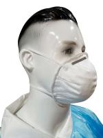 China EN149 FFP2 Standard Valve-free Disposable Use Cup-shaped Dust Mask With Headbands for sale