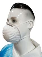 China EN149 FFP2 Standard Valve-free Disposable Use Cup-shaped Dust Mask With Headbands for sale