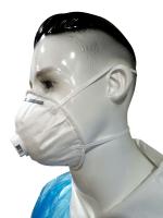 China EN149 FFP2 Disposable Use Cup-shaped Respirator Mask With Headbands Wearing And Exhalation Valve for sale